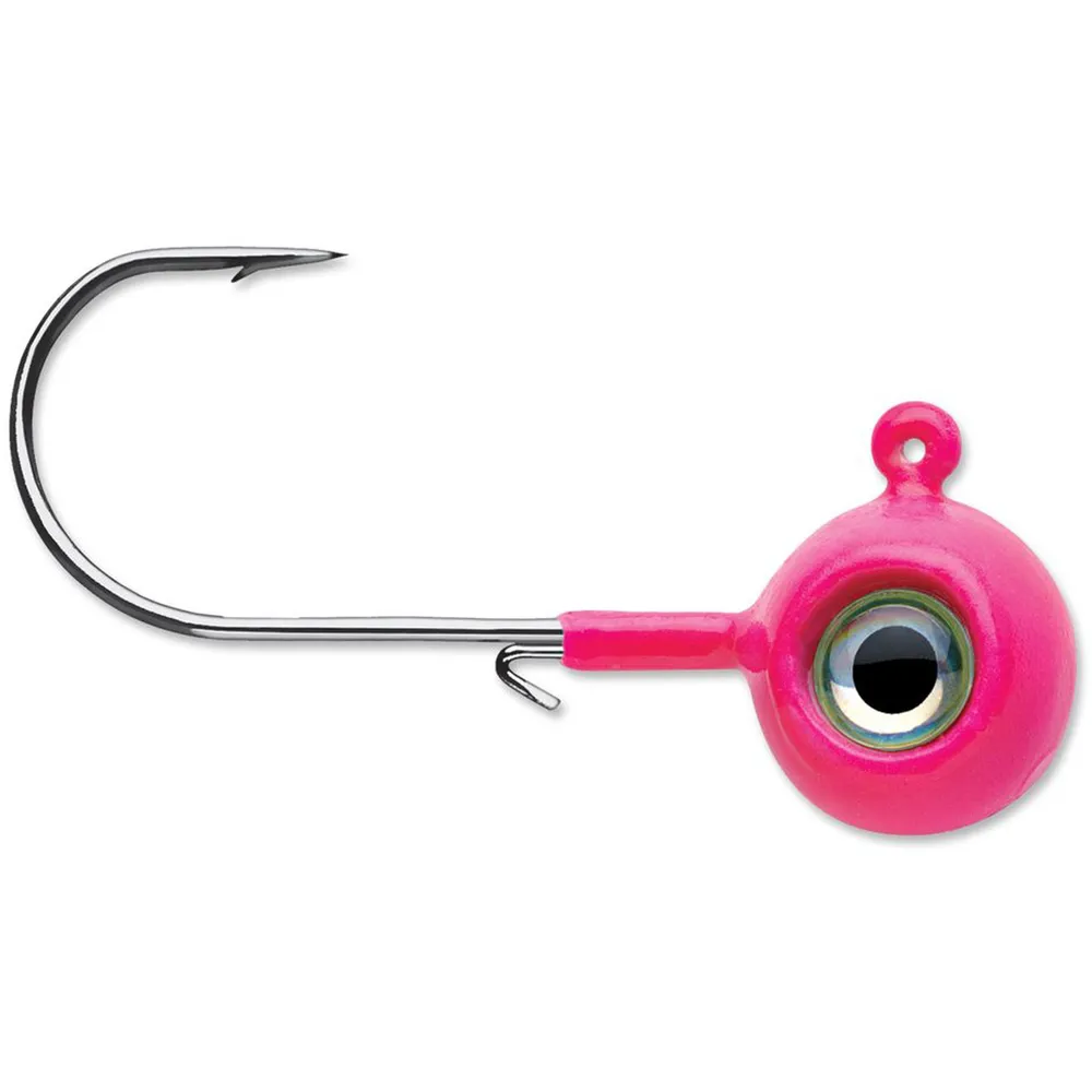 VMC Neon Moon Eye Jigs - 1/8oz - Glow Pink - www.fisherwarehouse.com